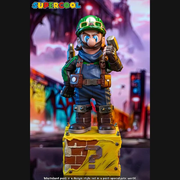 SUPERCOOL STUDIO - Luigi Cyber Steam Punk Wasteland - Super Mario Bros ...