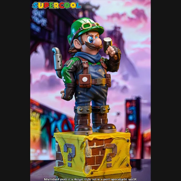 SUPERCOOL STUDIO - Luigi Cyber Steam Punk Wasteland - Super Mario Bros ...